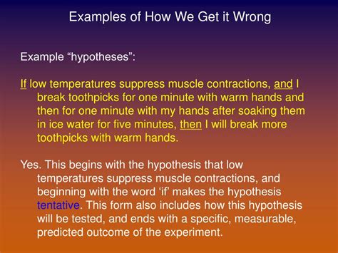 Ppt Hypothesis Vs Prediction Is There A Difference If So What Is It Powerpoint