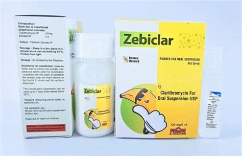 Clarithromycin 125mg Dry Syrup Packaging Size 30 Ml 125 Mg 5 Ml At ₹ 155 Bottle Of 30ml In