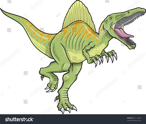 Spinosaurus Dinosaur Vector Illustration Stock Vector 47114428