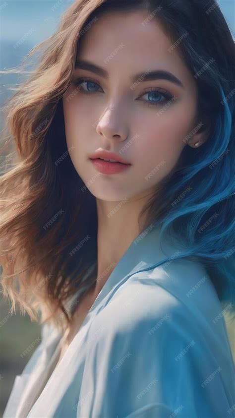Blue Gradient Background With Blurred Effect Premium Ai Generated Image