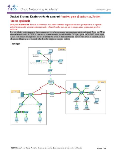 10312 Packet Tracer Explore A Network Ilm Pdf Servidor Web Internet Y Web