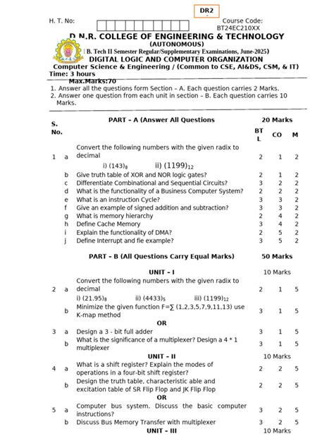 Digital Logic And Computer Organization Pdf Computer Engineering Computer Science