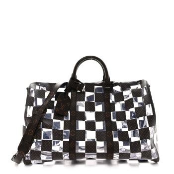 LOUIS VUITTON PVC Monogram Chess Keepall Bandouliere 50 1586484