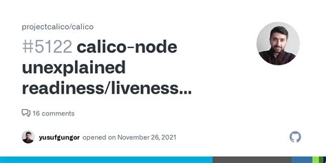 Calico Node Unexplained Readinessliveness Probe Fails · Issue 5122