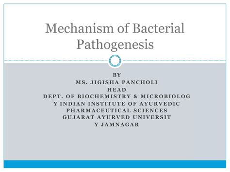 Bacterial Pathogenesis Pptx