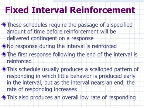 Schedules Of Reinforcement