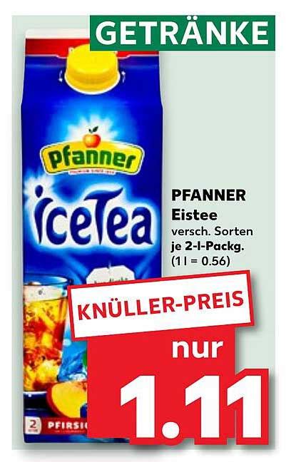 Pfanner Eistee Angebot Bei Kaufland