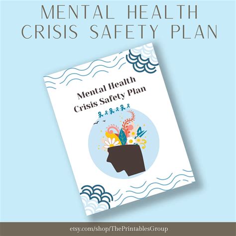 Mental Health Crisis Safety Plan Printable Mental Health Support
