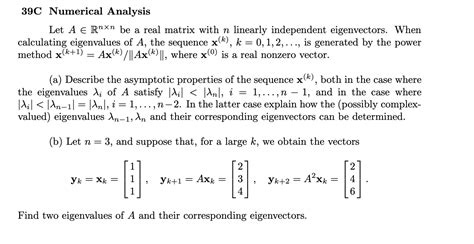 linear algebra power method without unique largest eigenvalue