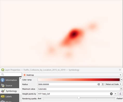 Analysing Traffic Accidents Using Qgis Heatmaps Hotspot Analysis