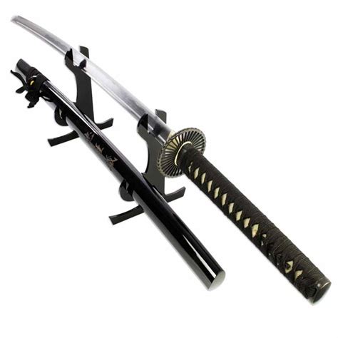 Dark Ronin Katana Black Lacquered Samurai Sword Full Tang Entry
