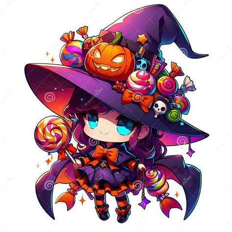 Candy Cornucopia A Halloween Harvest Stock Illustration Illustration