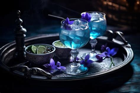 Premium Photo New Years And Winter Cocktails