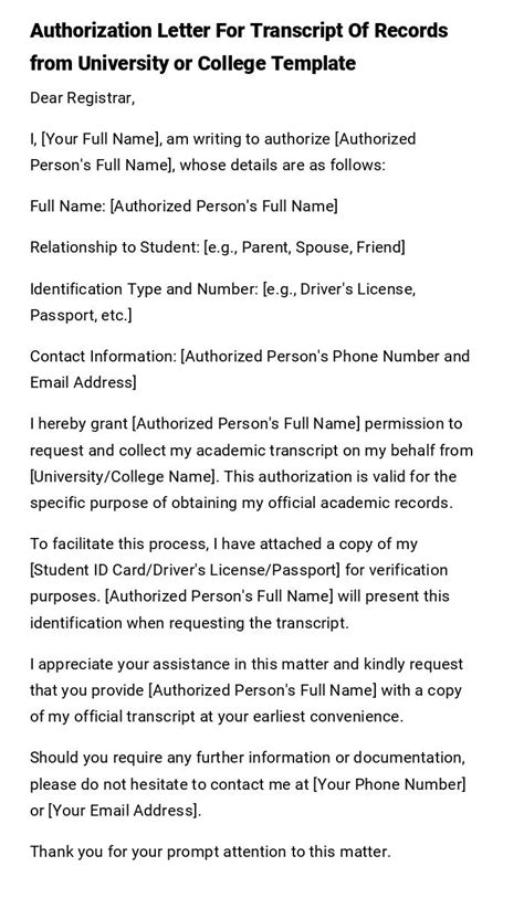 Authorization Letter Transcript Anna University