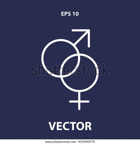 Sex Icon Male Female Line Icon Stock Vector Royalty Free 434940970 Shutterstock