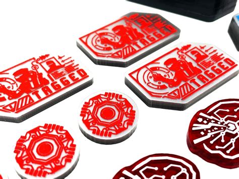 Netrunner Tcg Click Tracker And Token Set Etsy