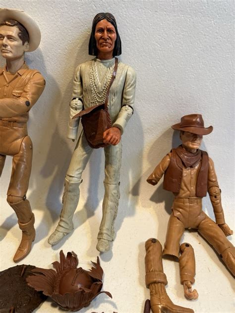 Marx Johnny West Geronimo Doll Lot W Accessories Western Cowboy Ebay