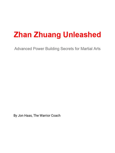 zhan zhuang unleashed manual pdf clinical medicine medicine