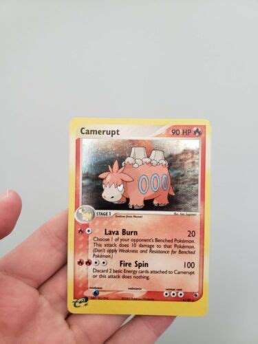 Pokemon Ex Ruby And Sapphire Camerupt Holo Values Mavin