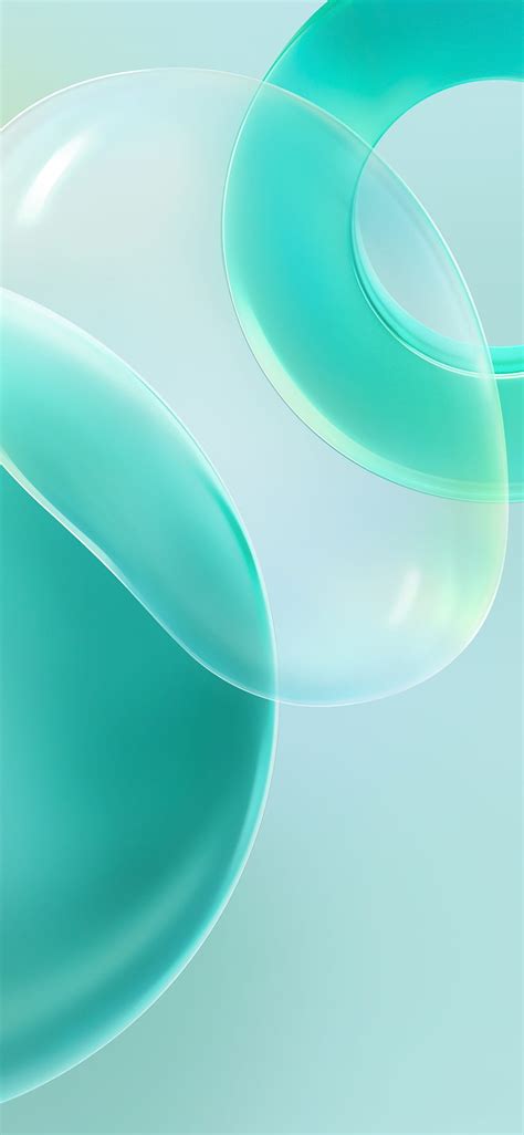 Huawei Nova 8 Pro Gelembung Lingkaran Latar Belakang Putih Teal