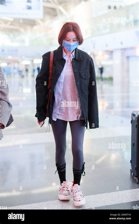 Chinese Actress Singer And Model Zhang Xinyu Or Viann Zhang Arrives At