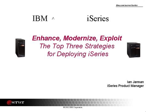 IBM I Series Enhance Modernize Exploit The Top