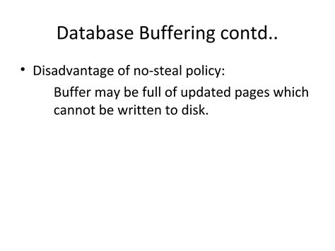 buffer management database buffering ppt