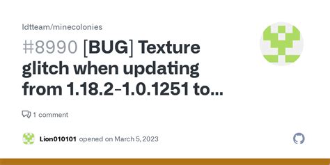 Bug Texture Glitch When Updating From 1182 101251 To 1182 10