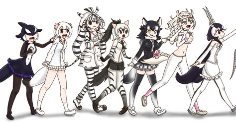 シャチけものフレンズ しろくろフレンズ もちんとのイラスト Pixiv