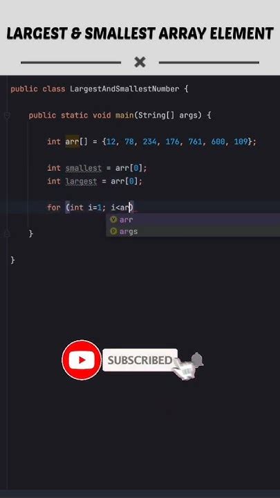 Find Largest And Smallest Of The Array Like A Pro 💪🔍 👨‍💻🔥 In Java ☕