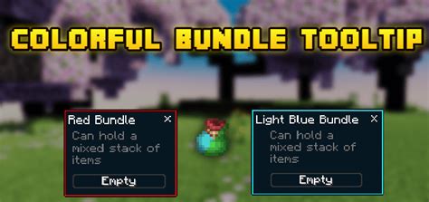 Colorful Bundle Tooltip Gallery Minecraft Bedrock Texture Packs Curseforge