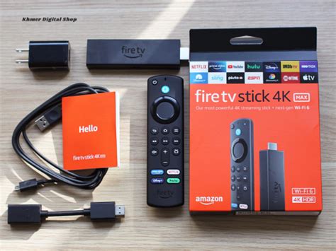 Fire Tv Stick 4k Max Streaming Device Wi Fi 6 Alexa Voice Remote