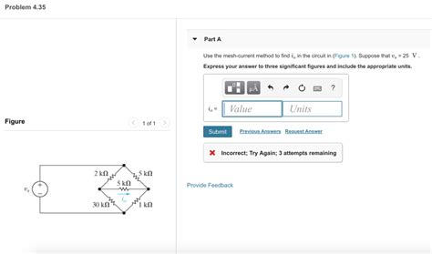 Solved Problem 435 Part A Use The Mesh Current Method To