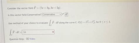 solved consider the vector field vec f 7x 3y 3x 2y is