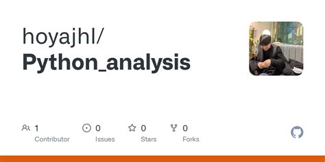 GitHub Hoyajhl Python Analysis