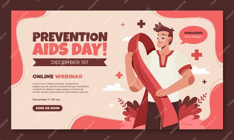 Free Vector World Aids Day Webinar Template