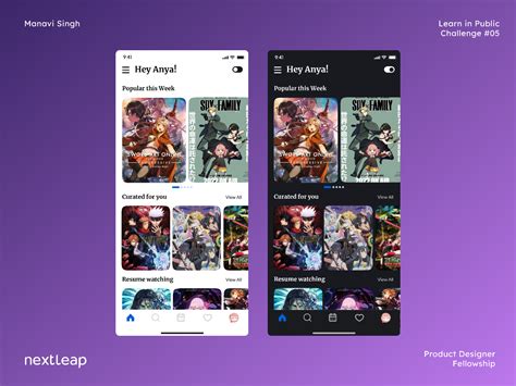 Day05 Light To Dark Theme Toggle Figma