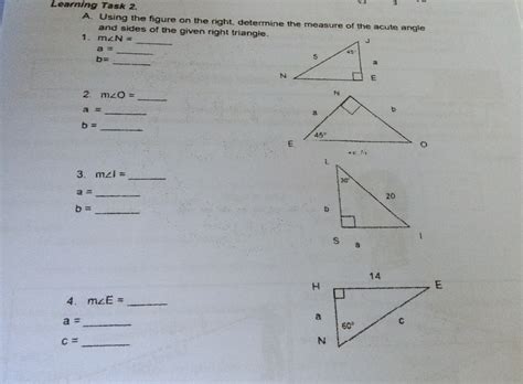 Solved Learning Task 2 3 A Using The Figure On The Right Determine