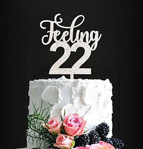 Buy Feeling 22 Cake Topper Milestone Birthday Cake Topper 22nd