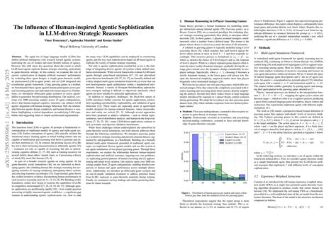 The Influence Of Human Inspired Agentic Sophistication In Llm Driven Strategic Reasoners