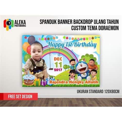 Jual Spanduk Banner Backdrop Ulang Tahun Custom Shopee Indonesia