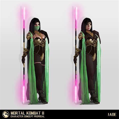 Mk 11 Jade Fujinquan Chi Concept Art Proposal Test Your Might