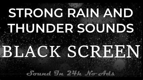 Defeat Insomnia Within 4 Minutes Strong RAIN With Thunder Rain Sounds