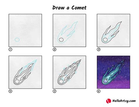 Draw A Comet Helloartsy