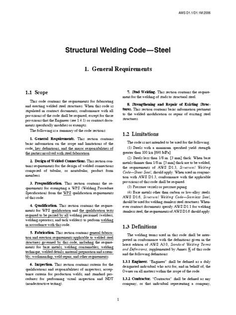 Structural Welding Code Steel Pdf Computers Technology And Engineering