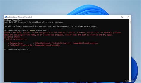 powershell windows i dodanie funkcji telnet sprawdzone it