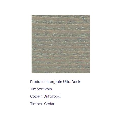 Intergrain 4l Driftwood Ultradeck Timber Decking Stain Bunnings New
