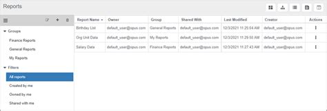 Create And Work With Reports
