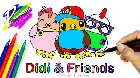 Mewarnai Gambar Didi And Friends Didi Friends Menggambar Dan Mewarnai