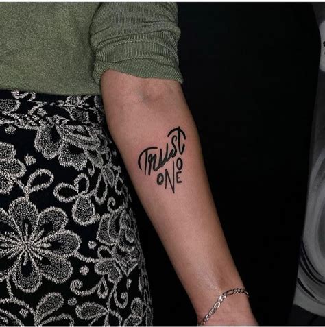 33 Trust No One Tattoo Design Ideas The Xo Factor Tattoo Designs